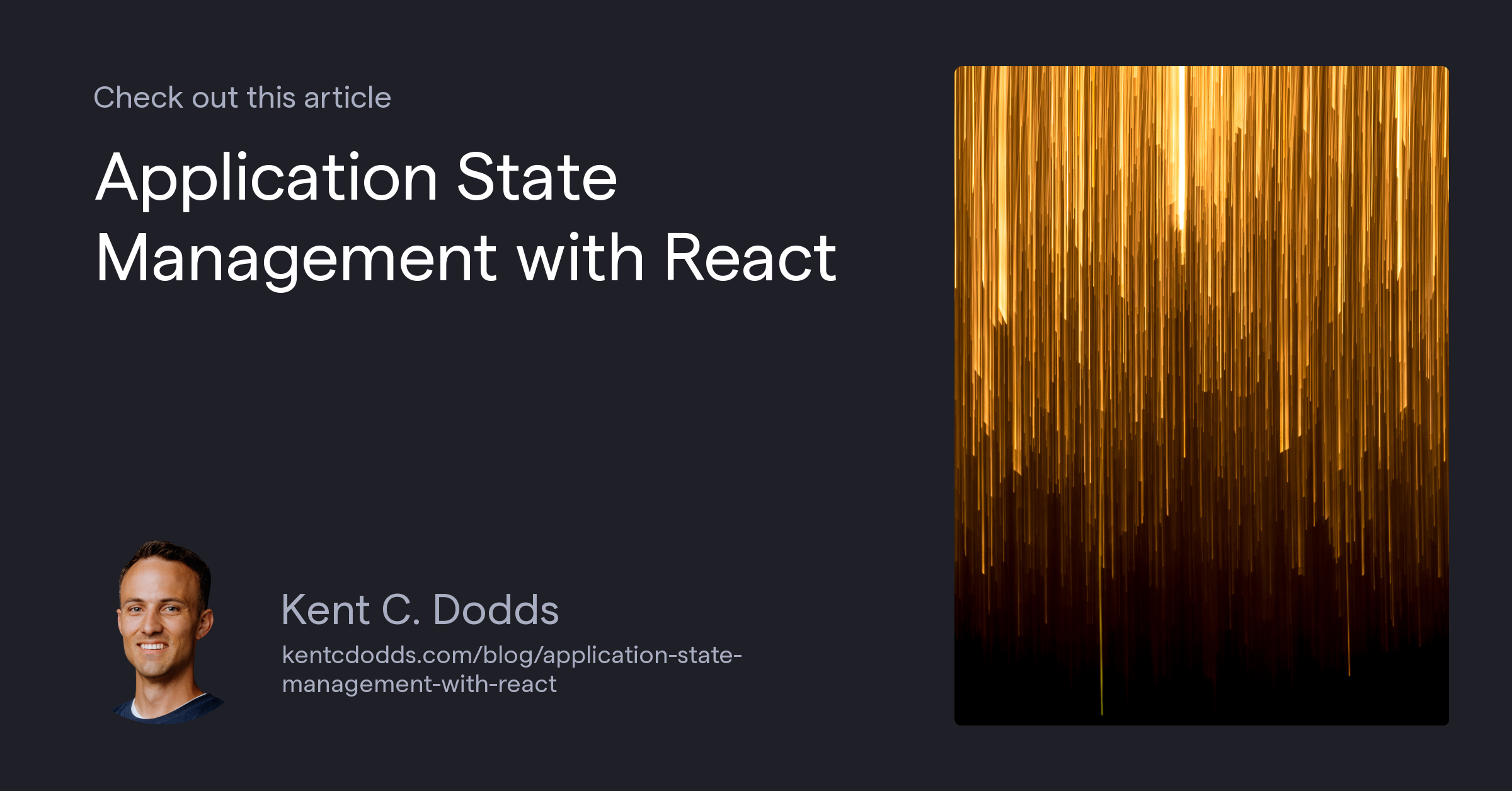 Application State Management with React Application State Management with React